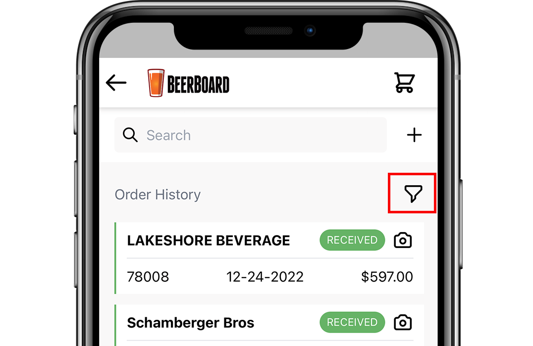 Orders Button: Using Invoice Capture to Receive an Order using SmartBar Mobile